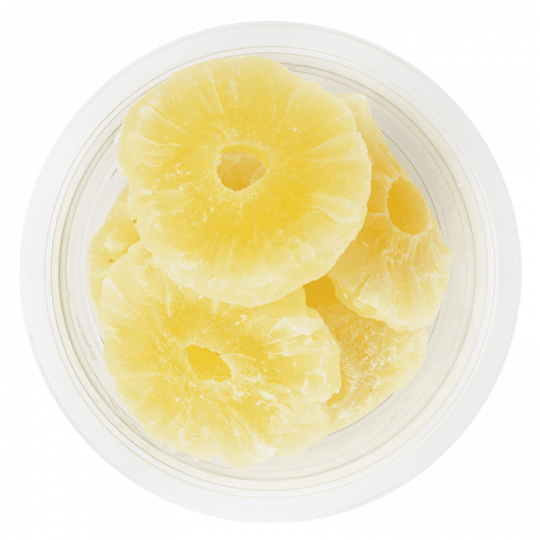 Ananas déshydraté en tranches - barquette 180g