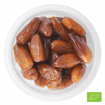 Datte muscade Deglet Nour dénoyautées Bio* Tunisie - barquette 180 g