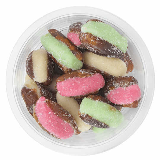 Dattes fourrées pâte d'amande artisanales - barquette de 250 g